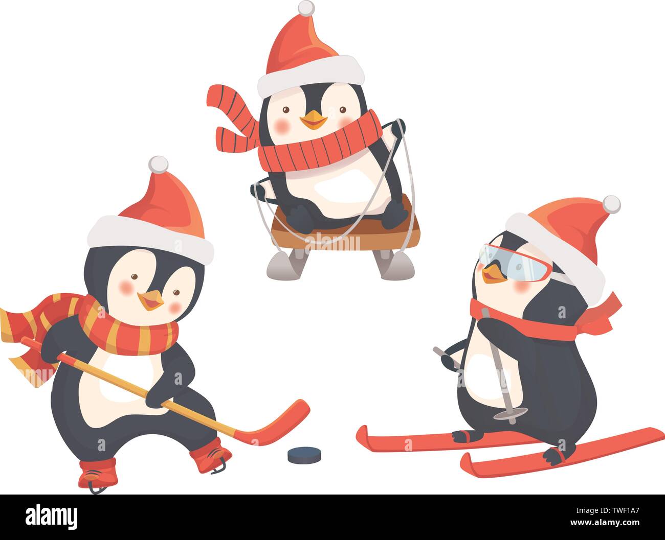 Penguin slide Cut Out Stock Images & Pictures - Alamy
