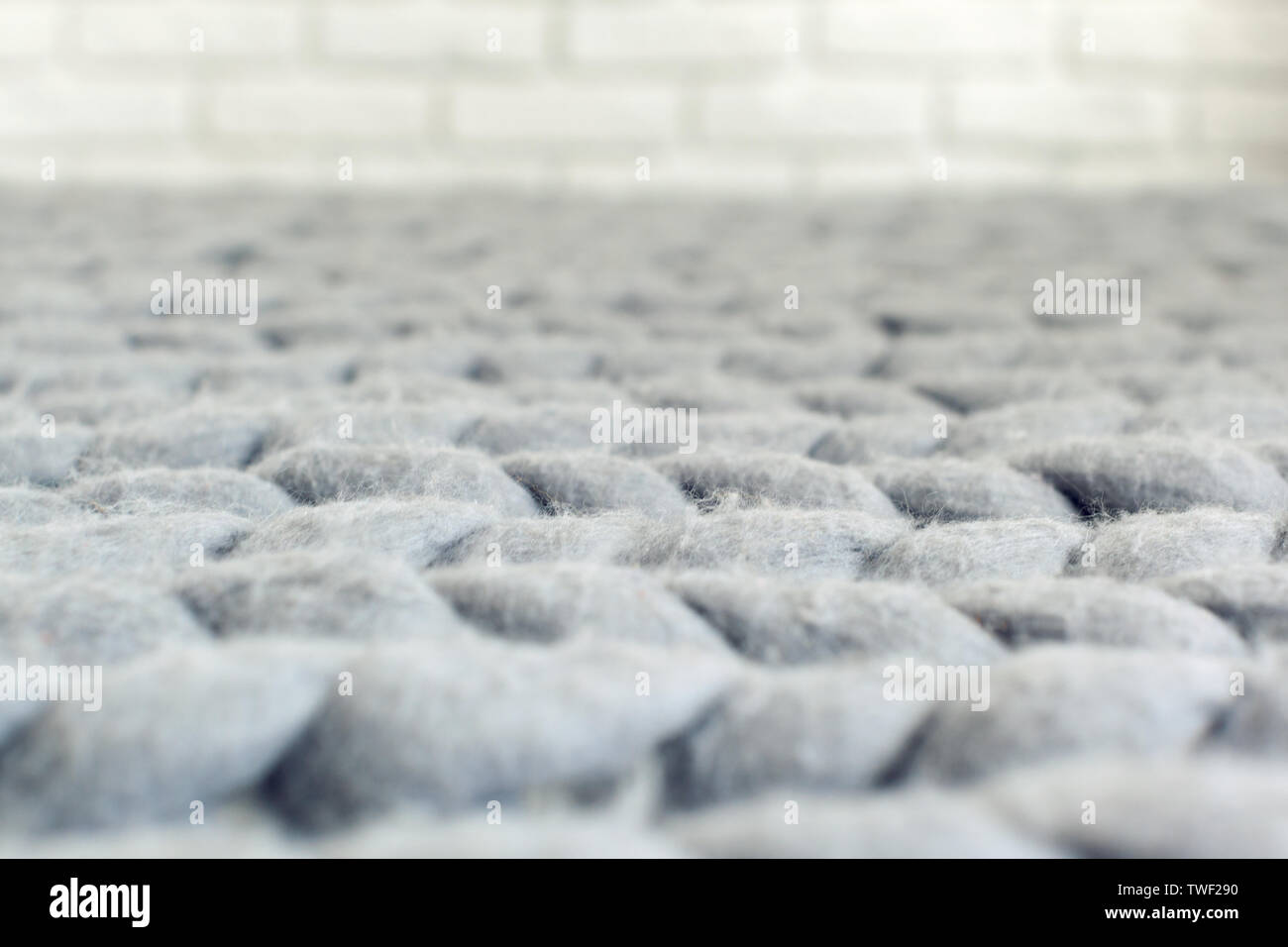 Grey knit giant plaid Stock Photo - Alamy