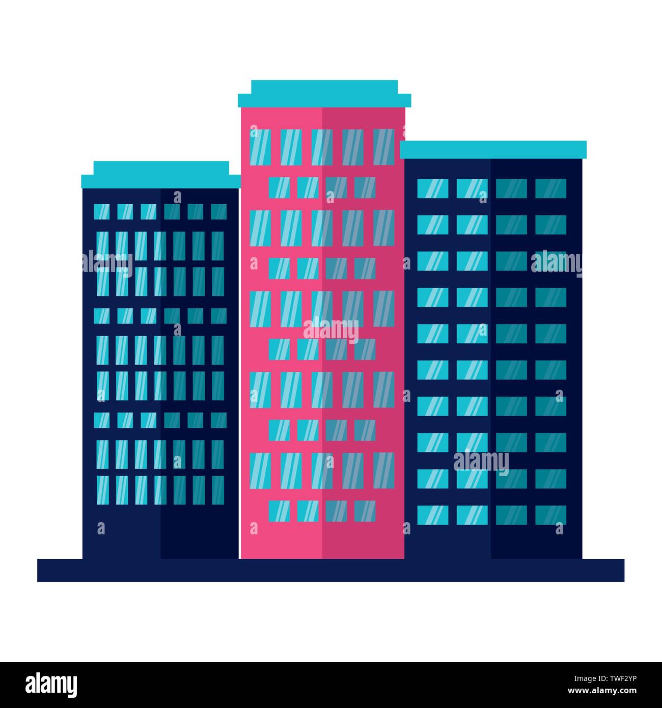 Modern interior office buildings Cut Out Stock Images & Pictures - Alamy