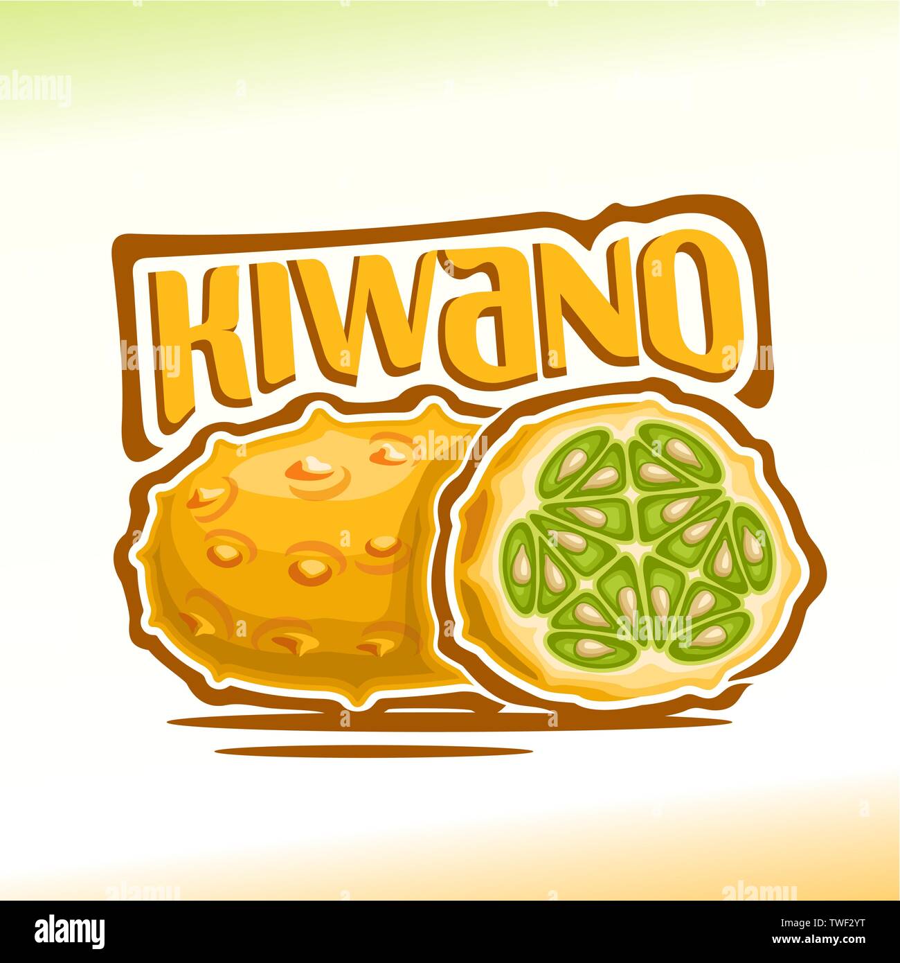 Fresh whole half kiwano hi-res stock photography and images - Alamy