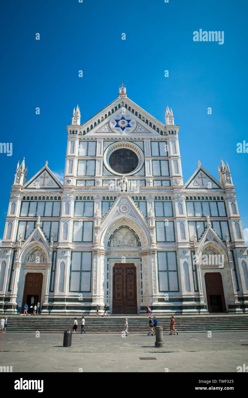 Basilica di santa croce square hi-res stock photography and images - Alamy