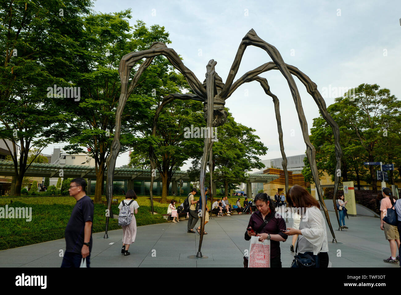 Tokyo, Japan, 1st, June, 2017. The Maman spider sculpture on display at ...