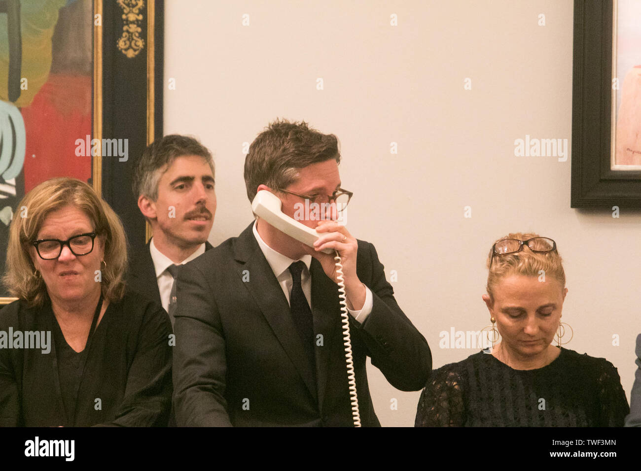 Sothebys auction modern art hi-res stock photography and images - Alamy