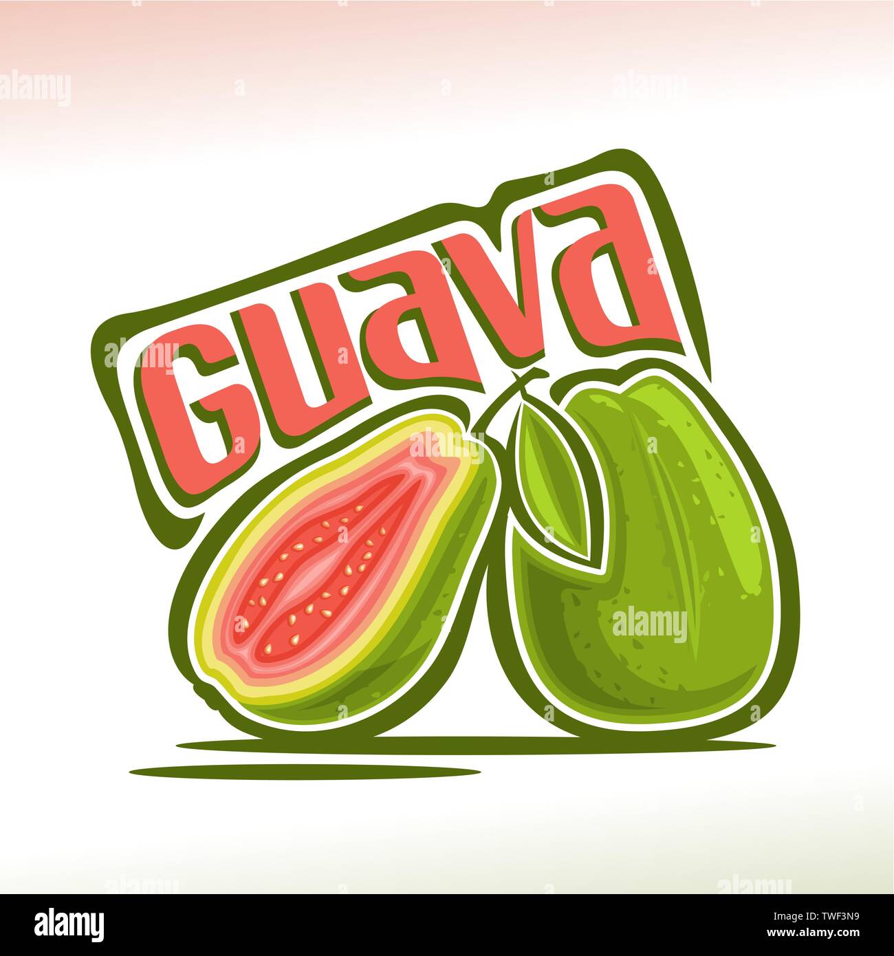 Vector logo for Guava Fruit Stock Vector Image & Art - Alamy