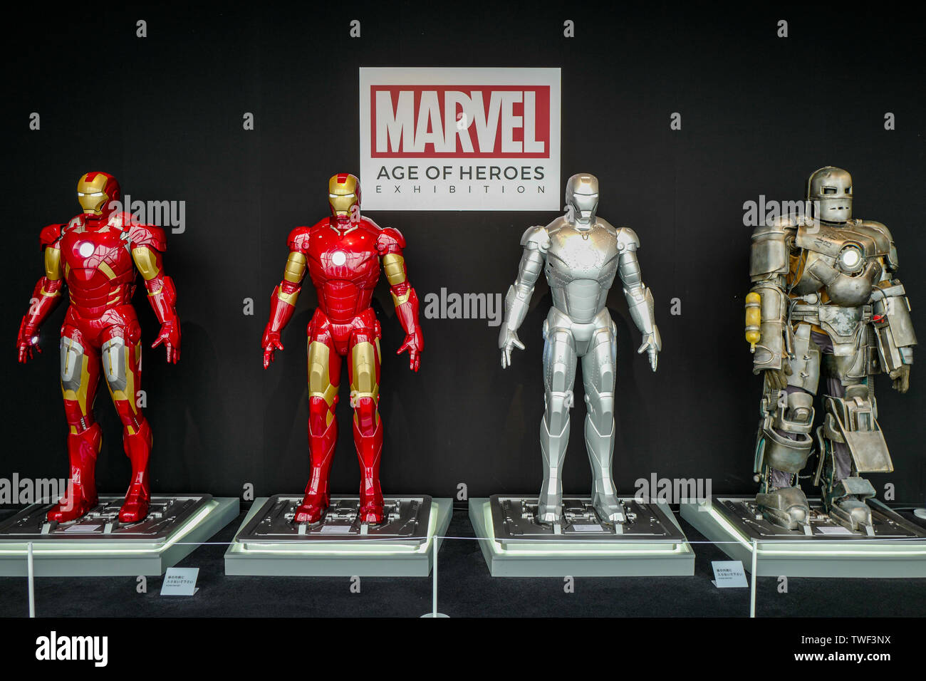 Tokyo, Japan, 1st, June, 2017. MARVEL AGE OF HEROS Exhibition holding ...