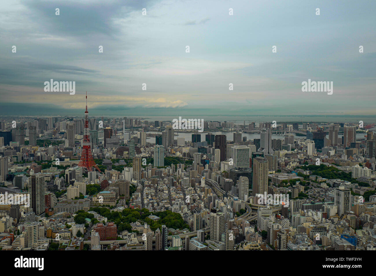 Tokyo, Japan, 1st, June, 2017. The view of the Roppongi area. Roppongi ...