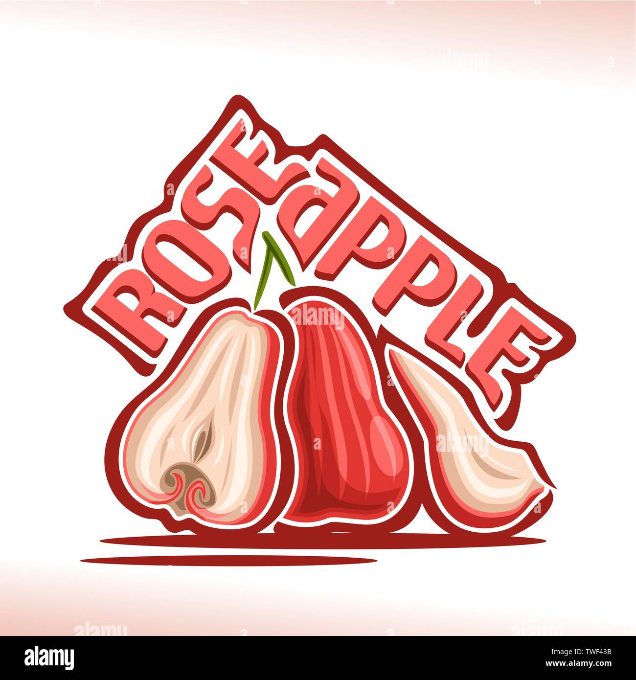 Vector logo for Rose Apple Stock Vector Image & Art - Alamy