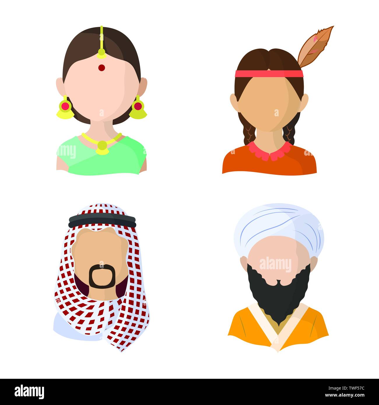 Vector design of nation and race icon. Set of nation and user stock ...