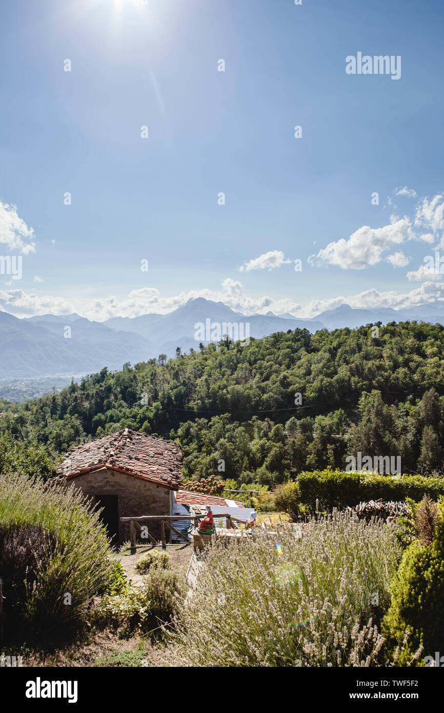 Italian city of Barga Stock Photo - Alamy
