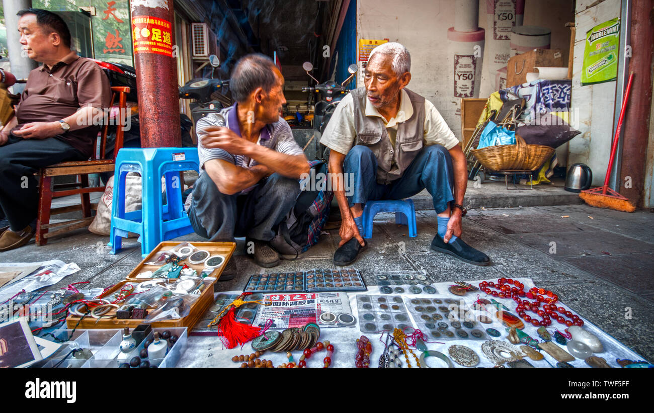 Antique Old Goods Market Stock Photo - Alamy