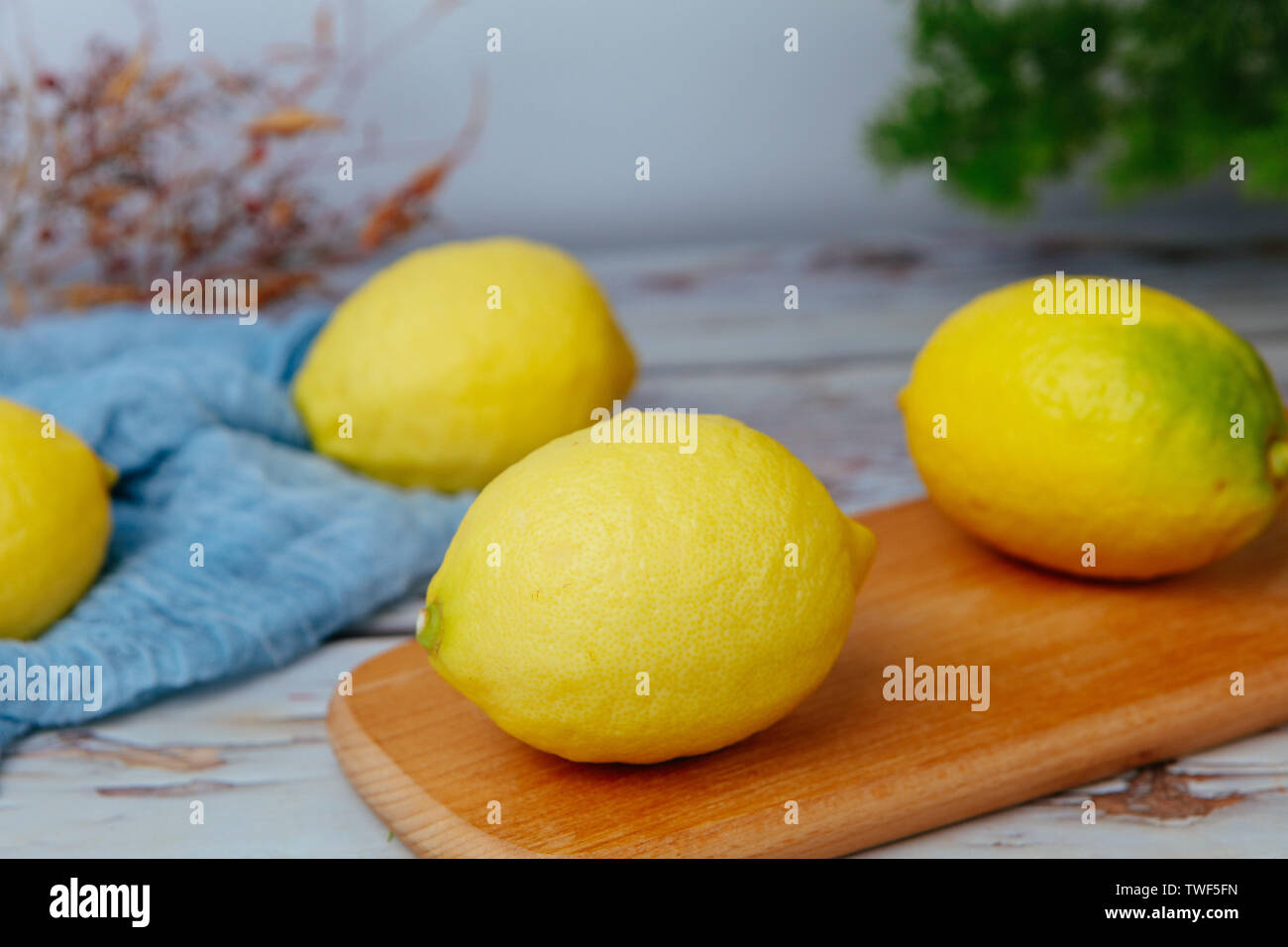 Fresh fruit, yellow lemon Stock Photo - Alamy