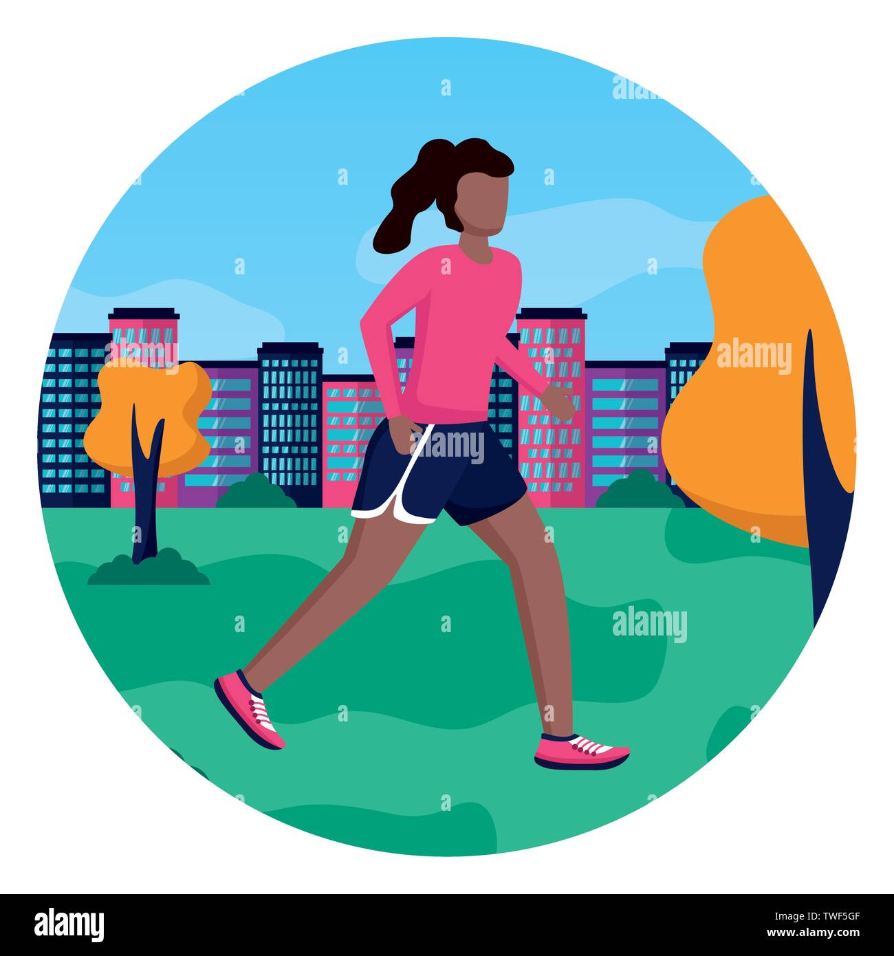 Man running smiling outside Stock Vector Images - Alamy