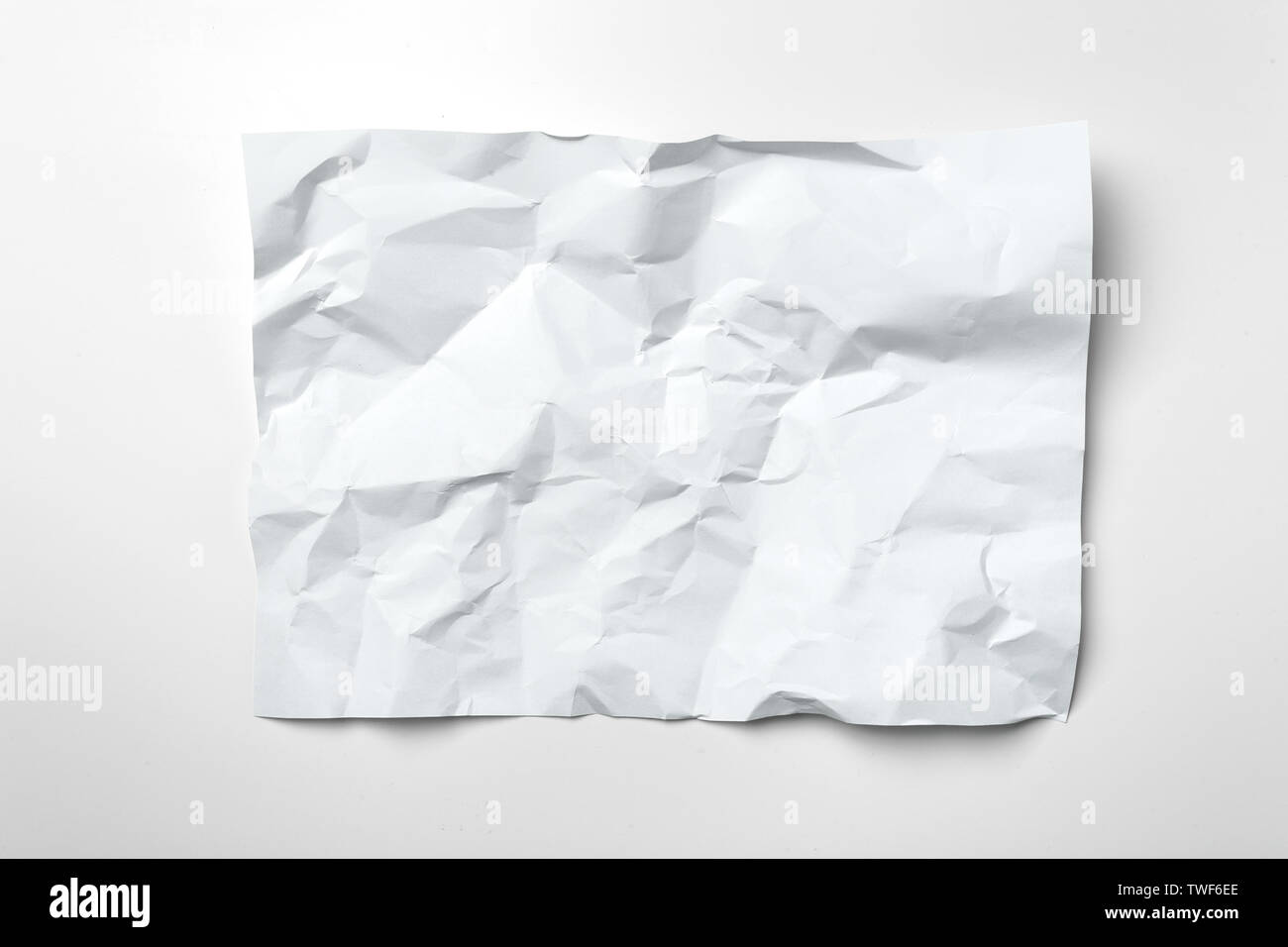 White crumpled paper Stock Photo - Alamy