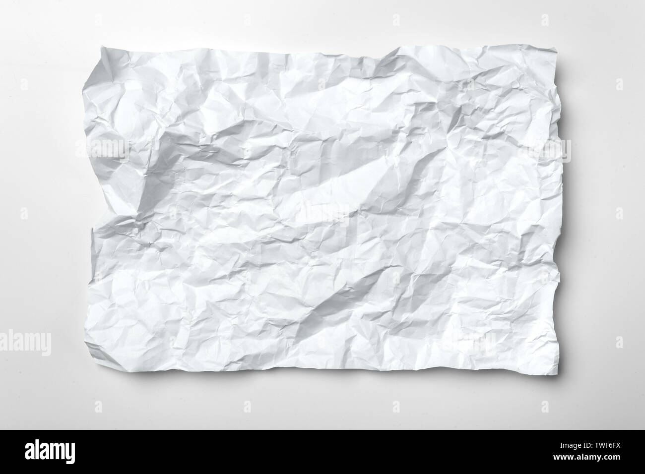 White crumpled paper Stock Photo - Alamy