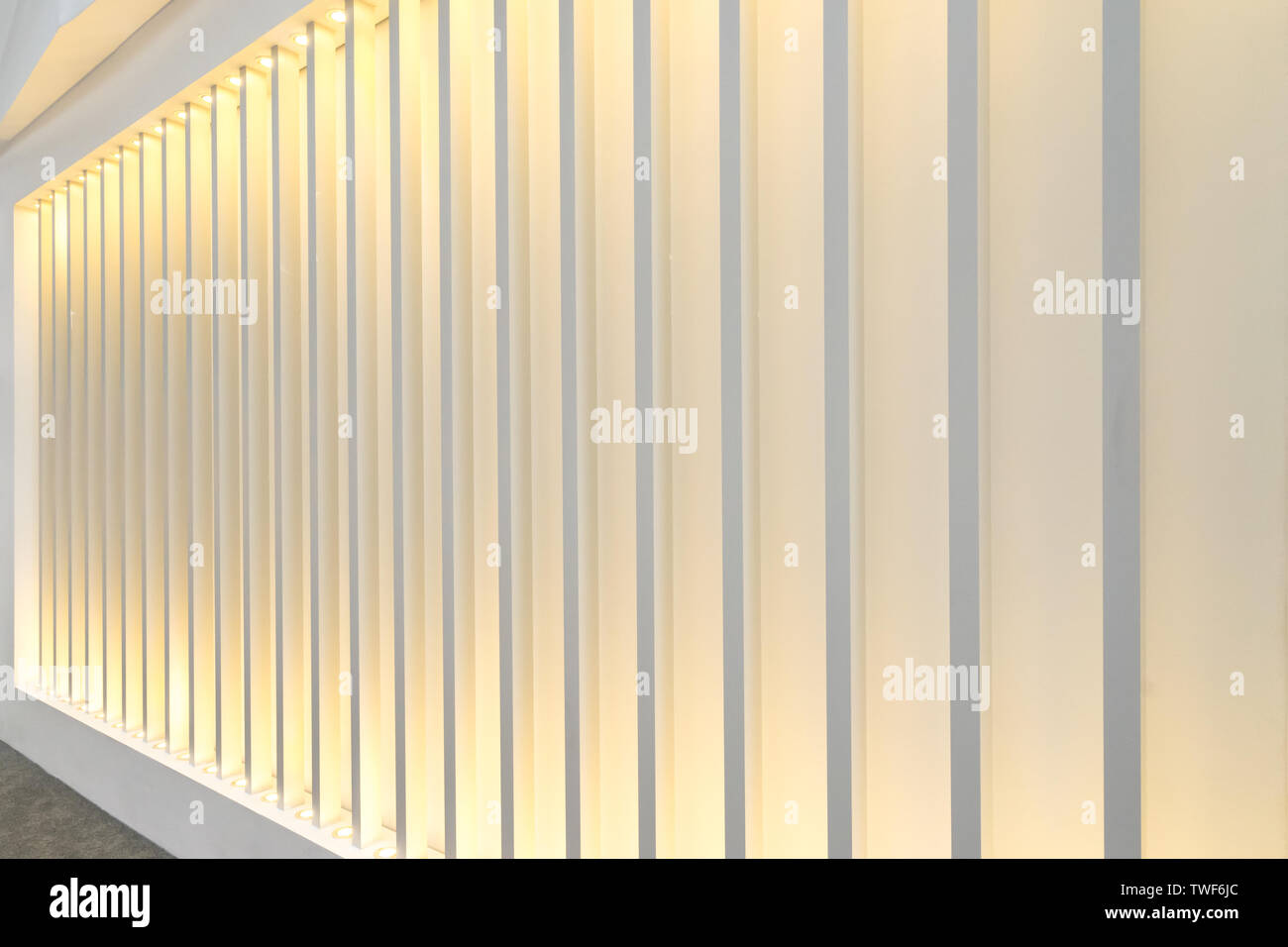abstract display window with yellow light Stock Photo - Alamy