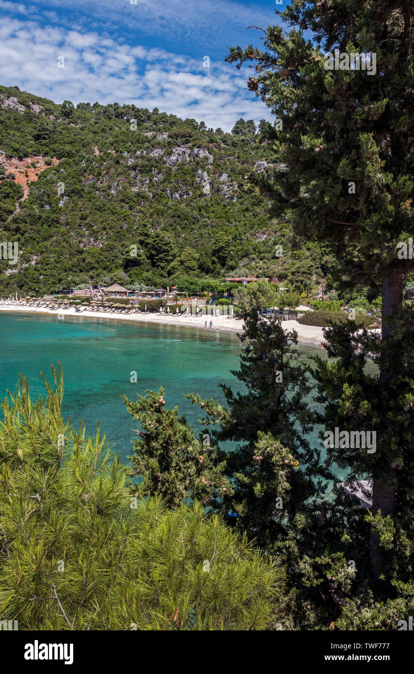 Limnonari Beach, Skopelos, Northern Sporades Greece Stock Photo - Alamy