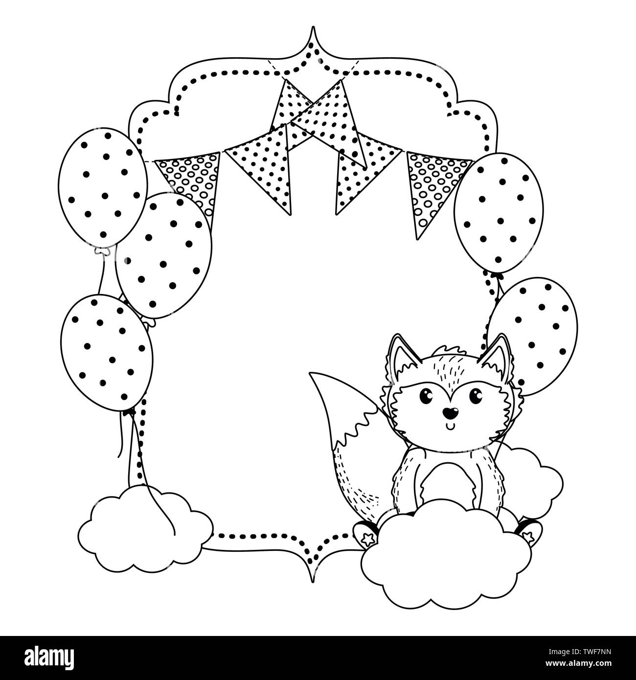 Fox cartoon design, Animal cute zoo life nature and fauna theme Vector ...