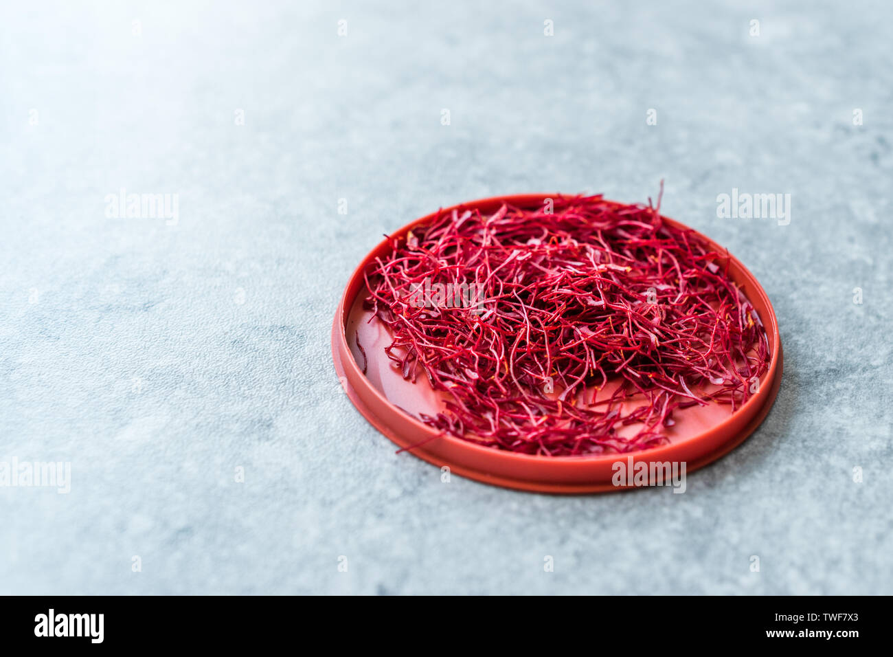 Saffron in Red Plastic Cup /Red Threads Kesar, Saffron, Crocus Sativus ...