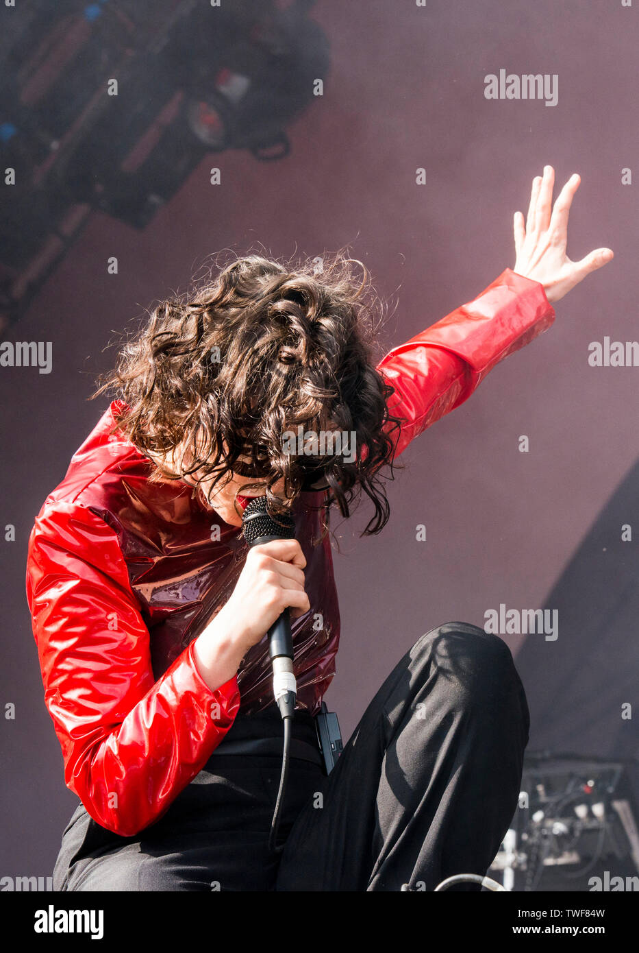 British rock singer and guitarist Anna Calvi performing live at the All ...