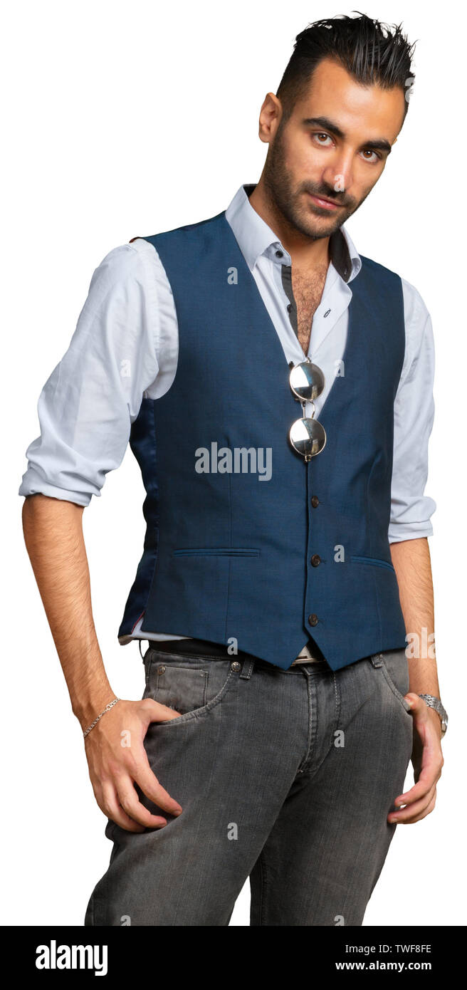 Turkish macho man model posing isolated on white background Stock Photo ...