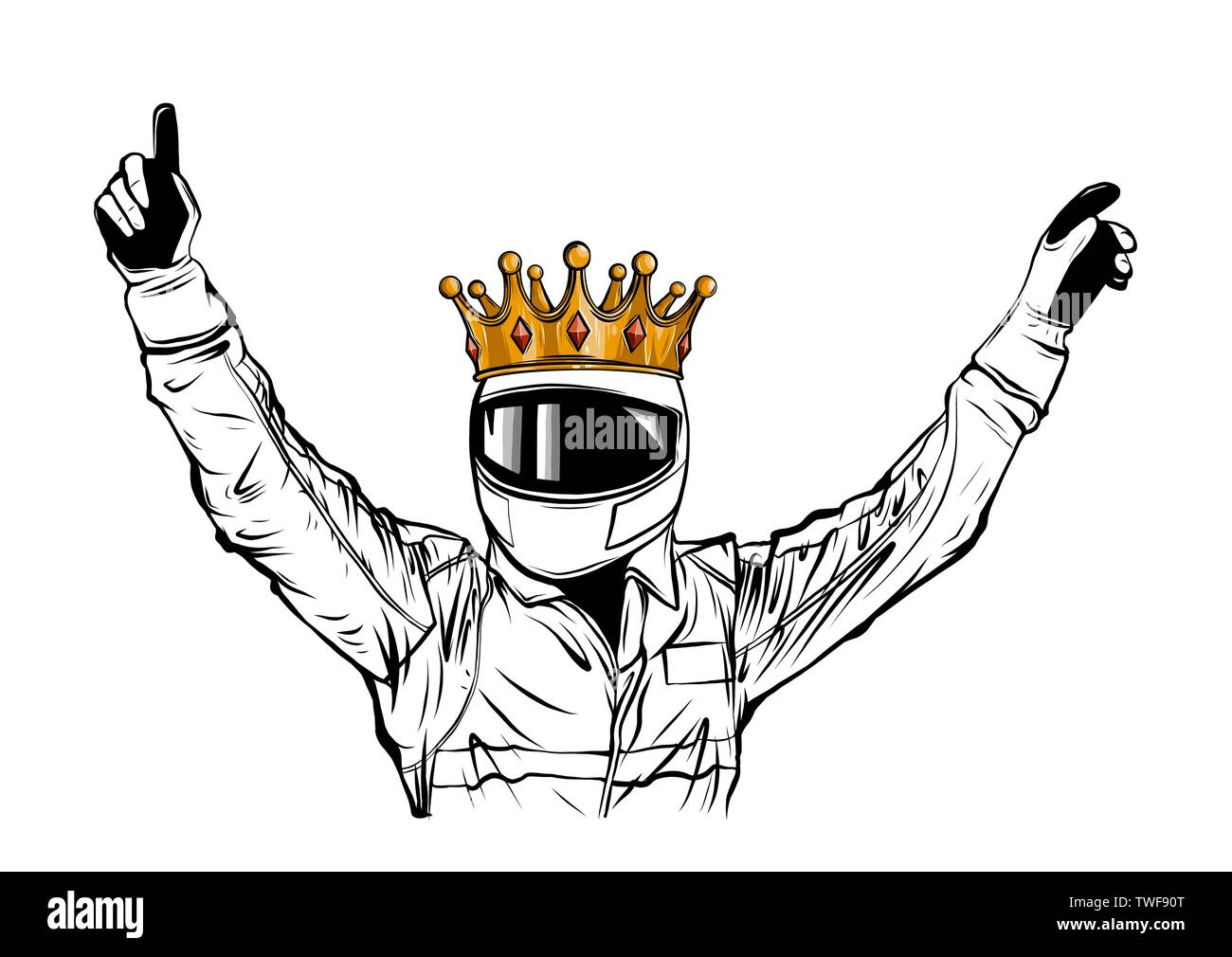 Car racing man cartoon vector illustratio design Stock Vector Image ...