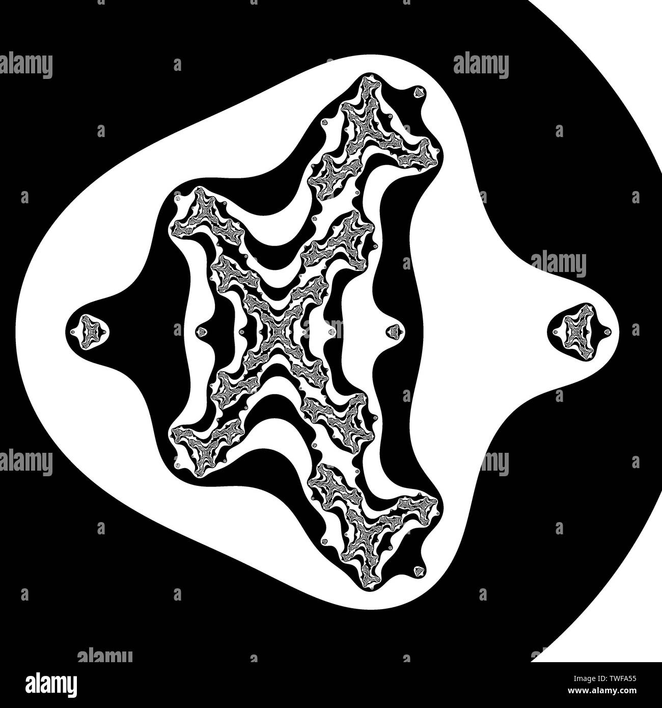 An image created using computer graphics, a picture of a mathematical ...