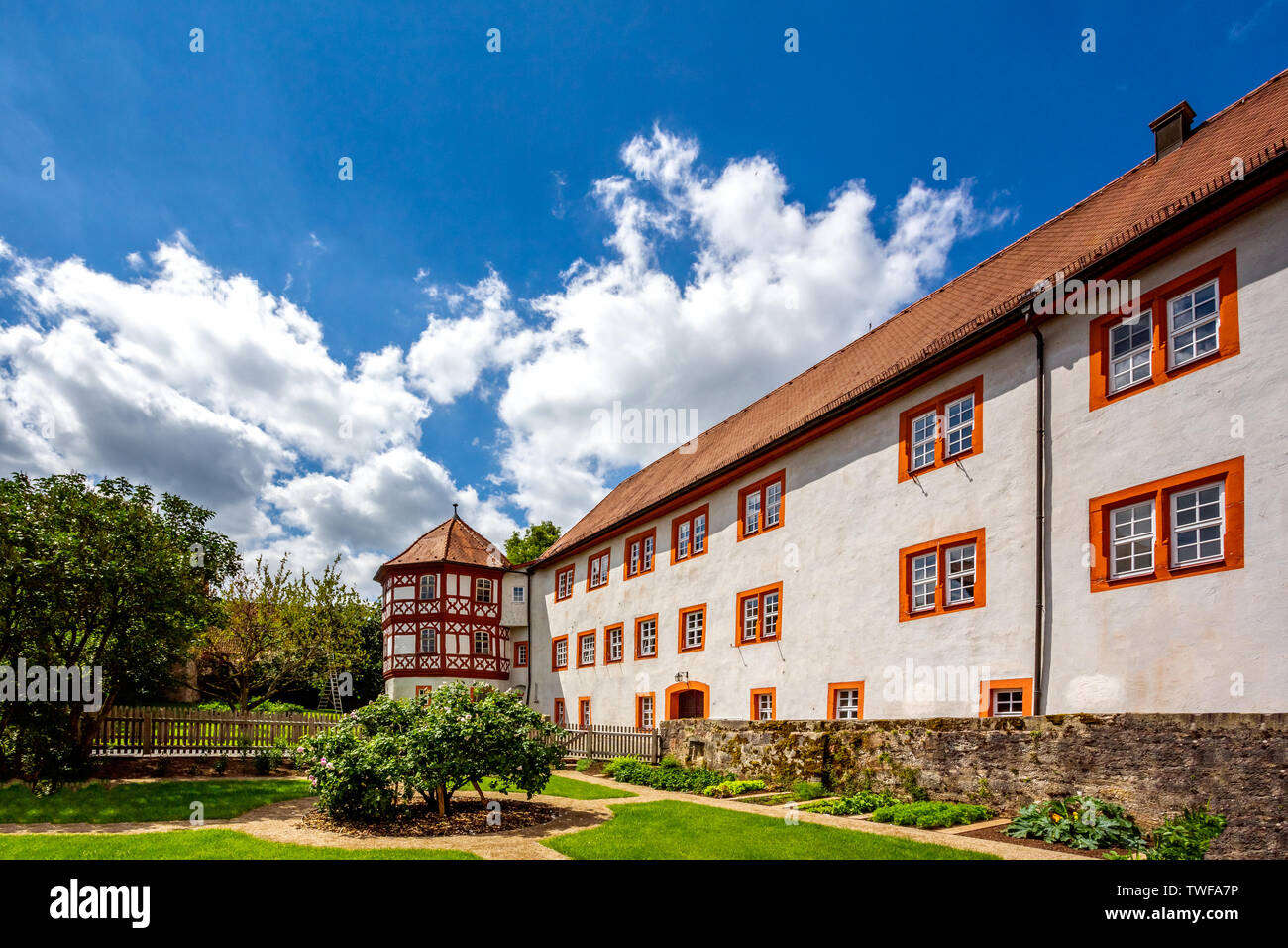 Historical Castle of Tann in Röhn, Germany Stock Photo - Alamy