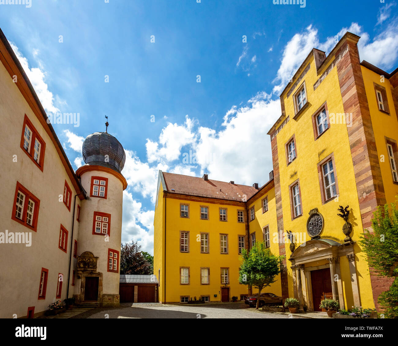 Historical City of Tann in Röhn, Germany Stock Photo - Alamy