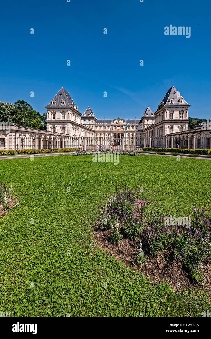 Italy Piedmont Turin Valentino park - Valentino castle Stock Photo - Alamy