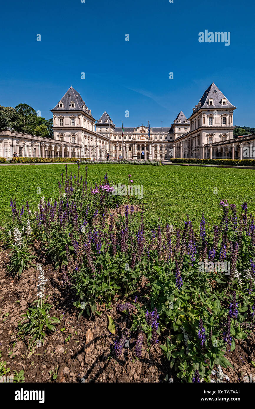 Italy Piedmont Turin Valentino park - Valentino castle Stock Photo - Alamy