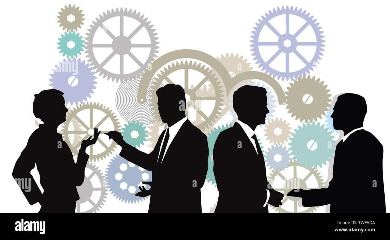 Business Teams Group - Illustration Stock Photo - Alamy