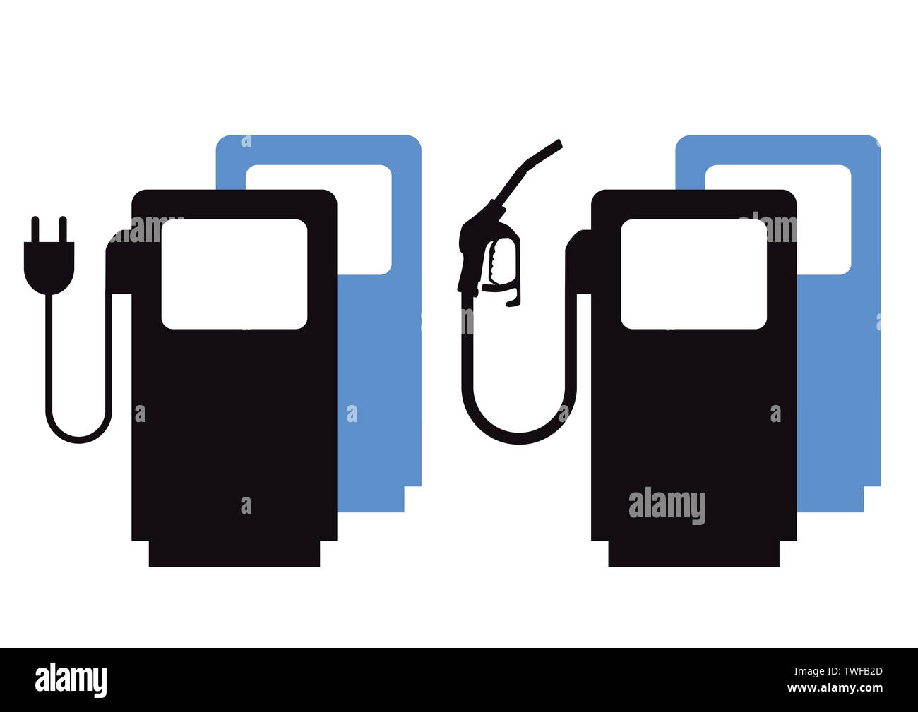 Charging station for electric vehicle Cut Out Stock Images & Pictures ...