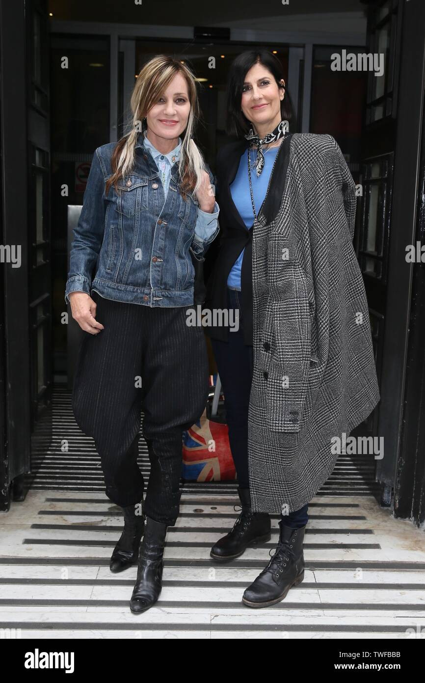 Siobhan and Marcella from Shakespears Sister seen at Radio 2 for radio ...