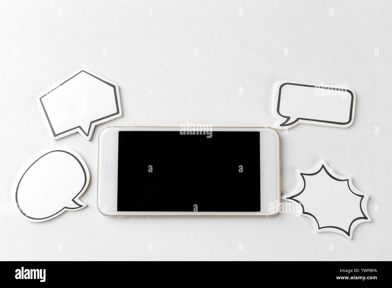 Digital telephone speech bubble hi-res stock photography and images - Alamy