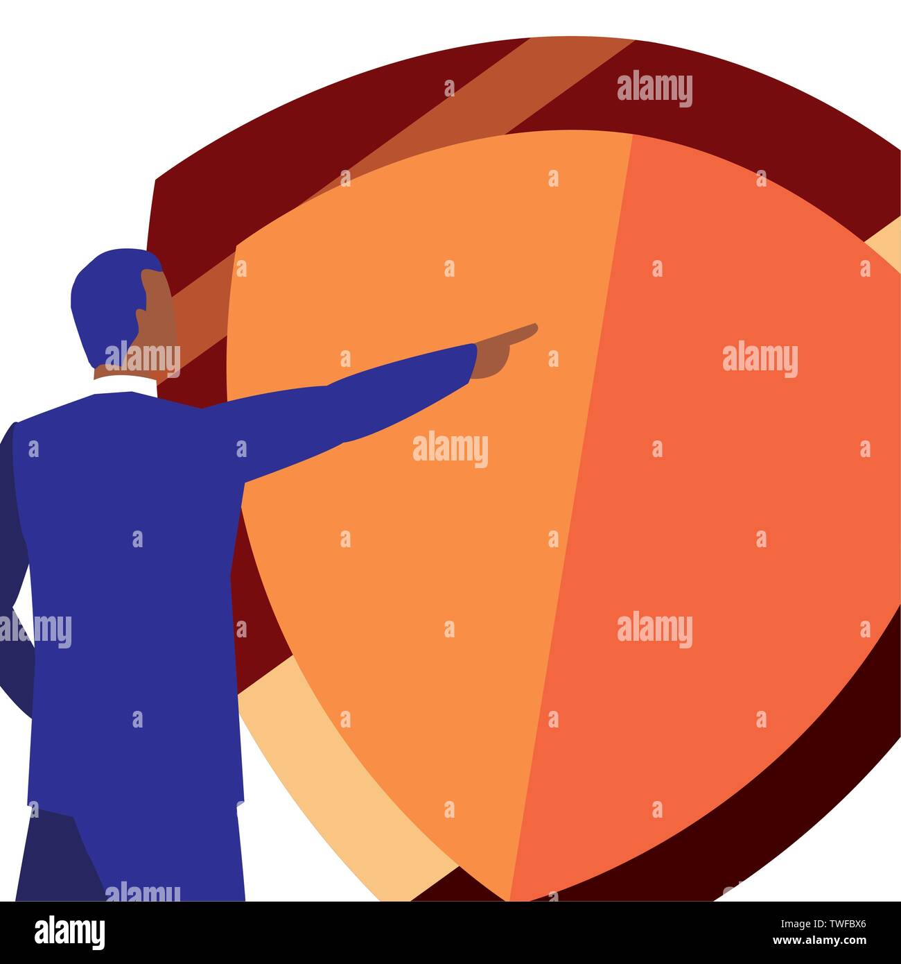 copyright of intellectual digital man shield protection vector ...