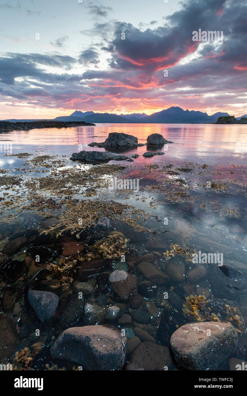 Loch Eishort and the Cuillin hills on the Isle of Skye Stock Photo - Alamy