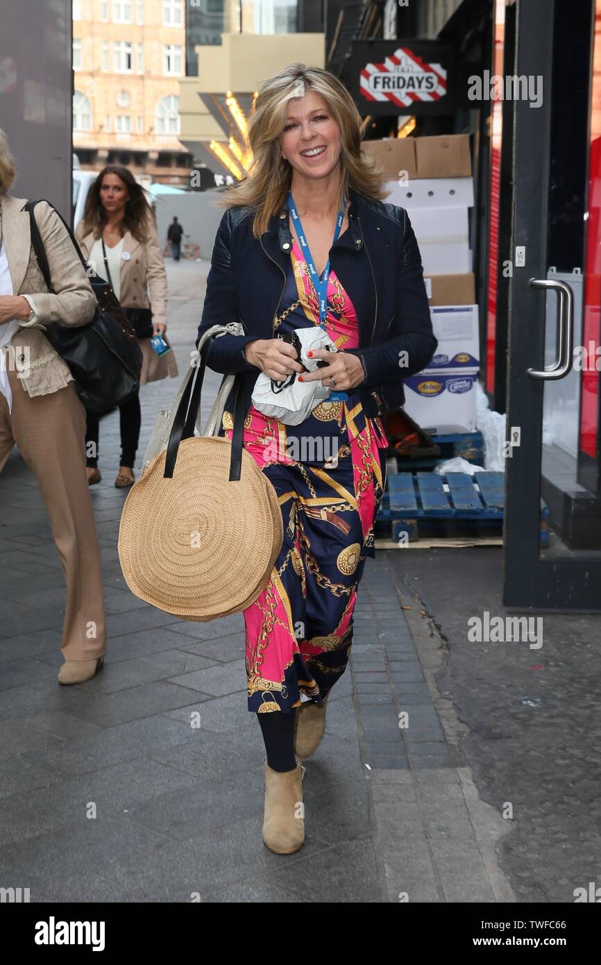 Kate Garraway seen arriving at Global studios Featuring: Kate Garraway ...