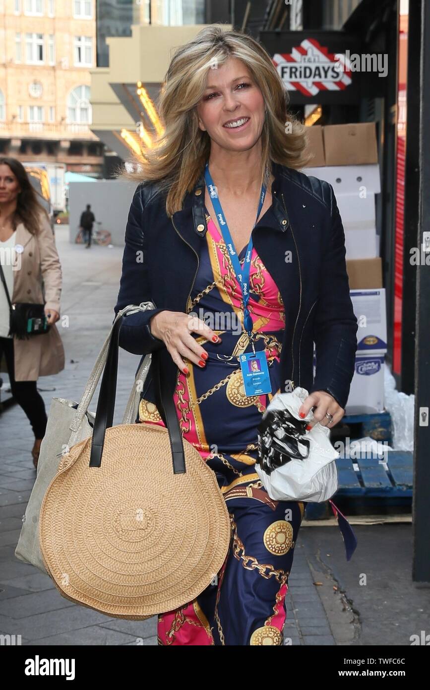 Kate Garraway seen arriving at Global studios Featuring: Kate Garraway ...