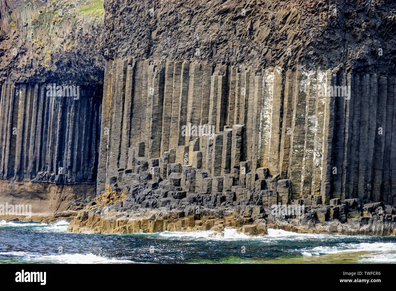 Fingals cave on the Isle of Staffa in the Hebrides Stock Photo - Alamy