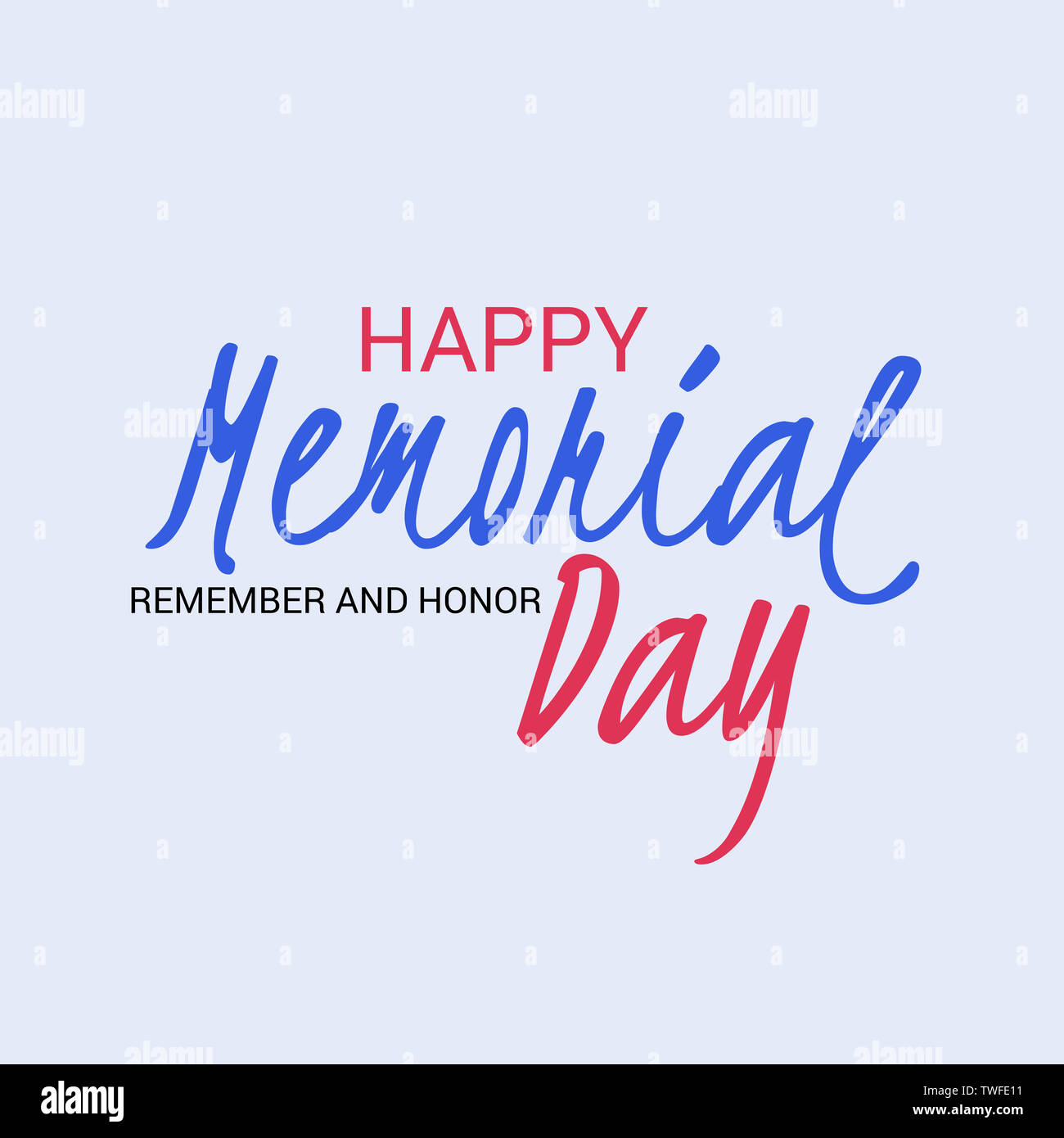 Memorial Day Background with USA Flag Color Stock Photo - Alamy