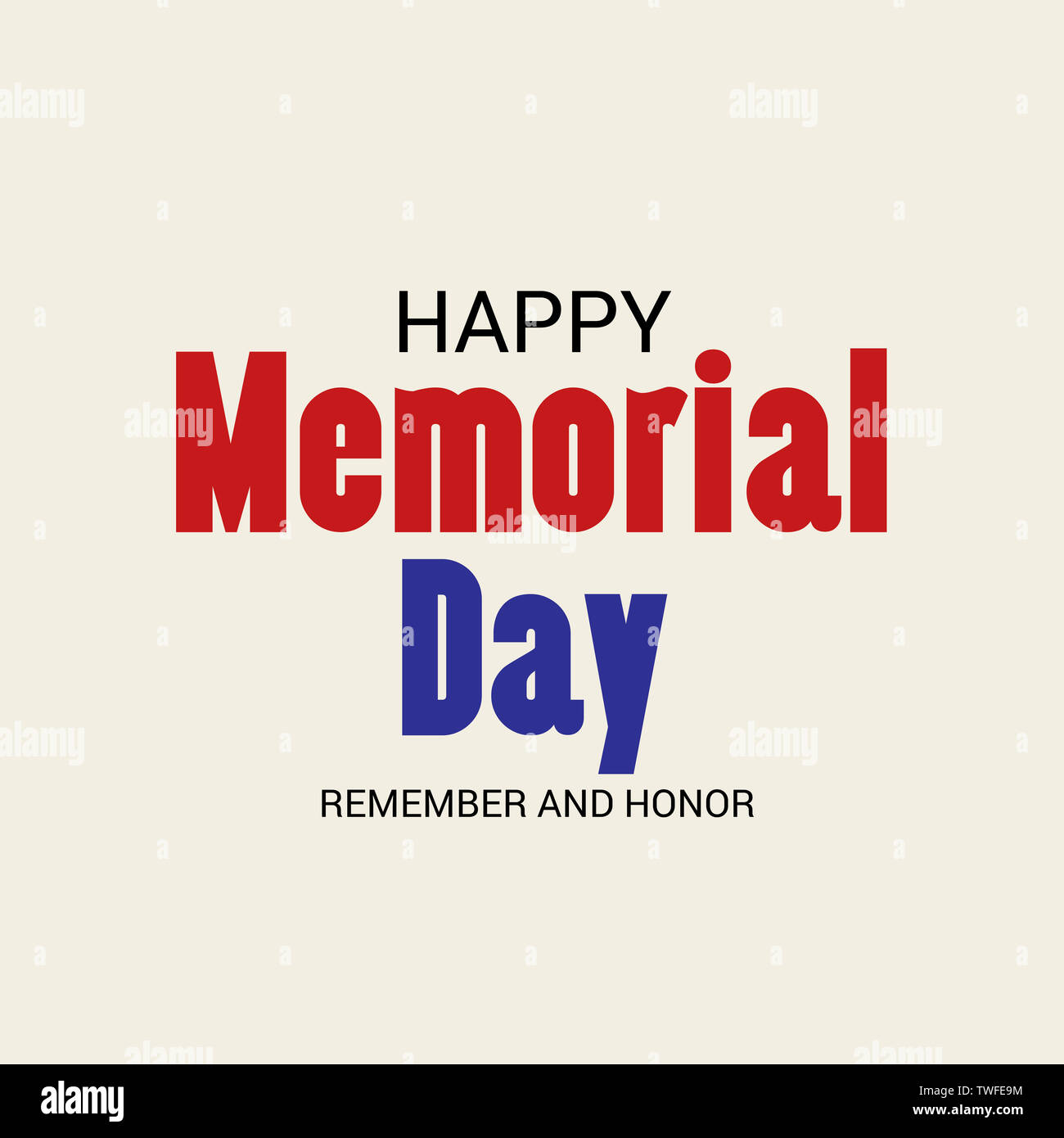 Memorial Day Background with USA Flag Color Stock Photo - Alamy