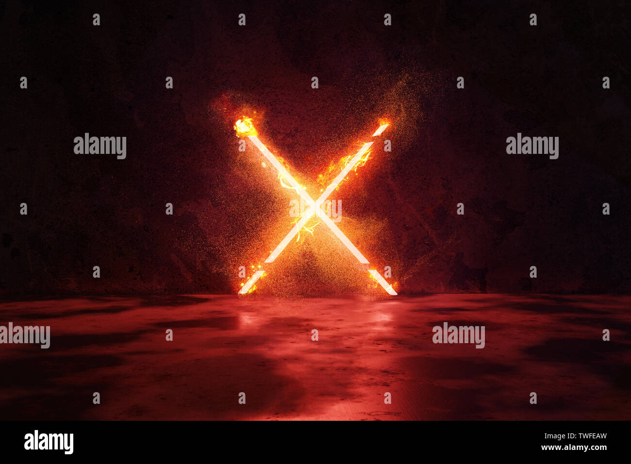 Letter fire alphabet hi-res stock photography and images - Alamy