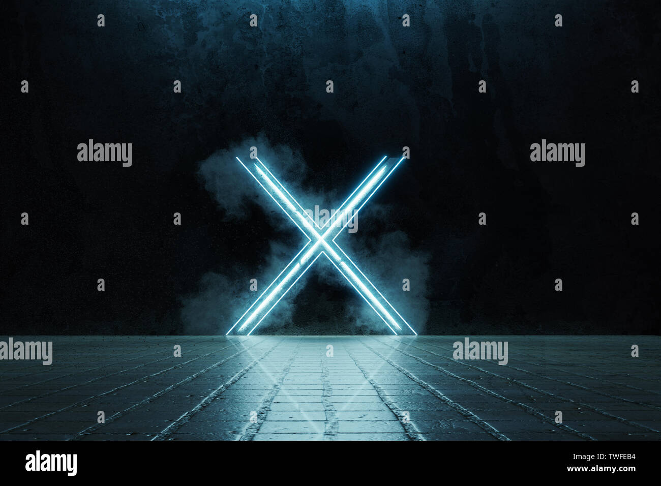 Neon glow alphabet hi-res stock photography and images - Alamy