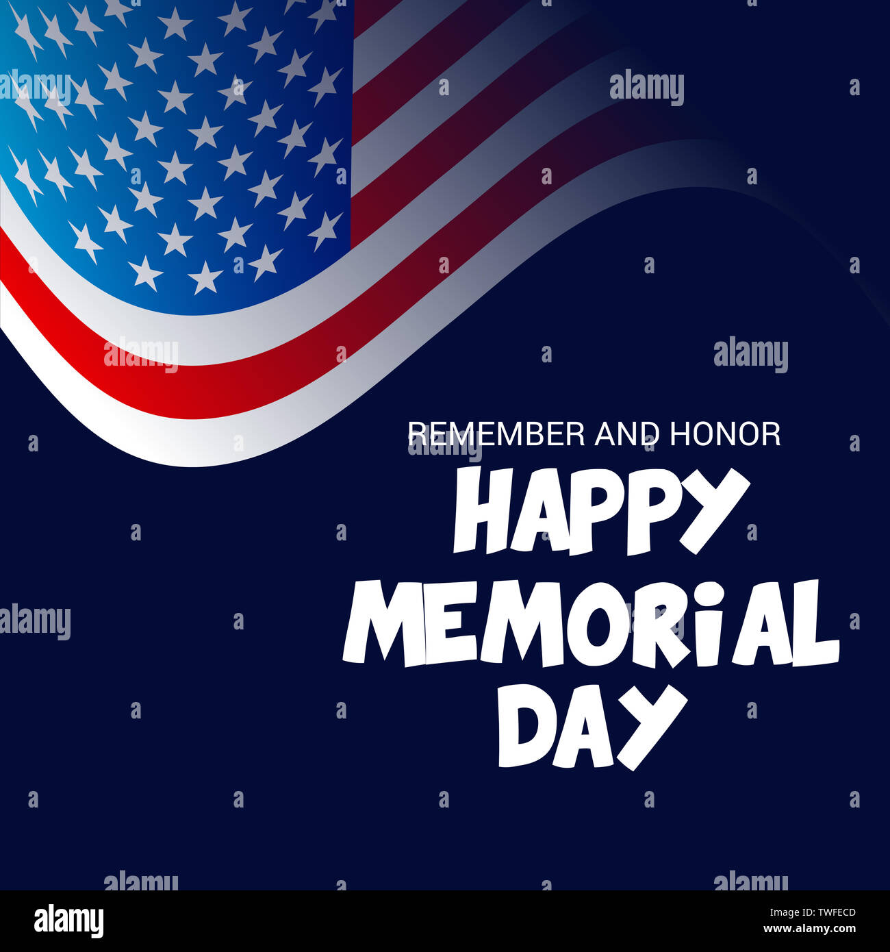Memorial Day Background with USA Flag Color Stock Photo - Alamy