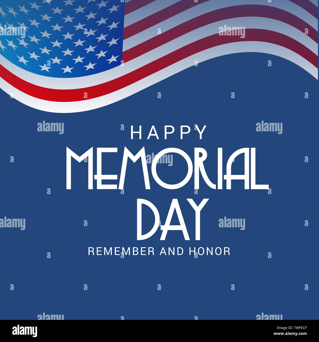 Memorial Day Background with USA Flag Color Stock Photo - Alamy