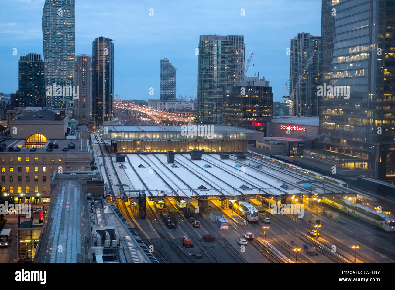 The skyline of Toronto Stock Photo - Alamy
