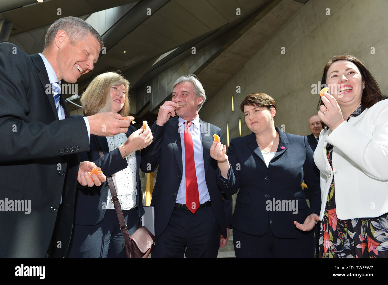 Edinburgh, UK. 20 June 2019. PICTURED: (left-right) Willie Rennie ...