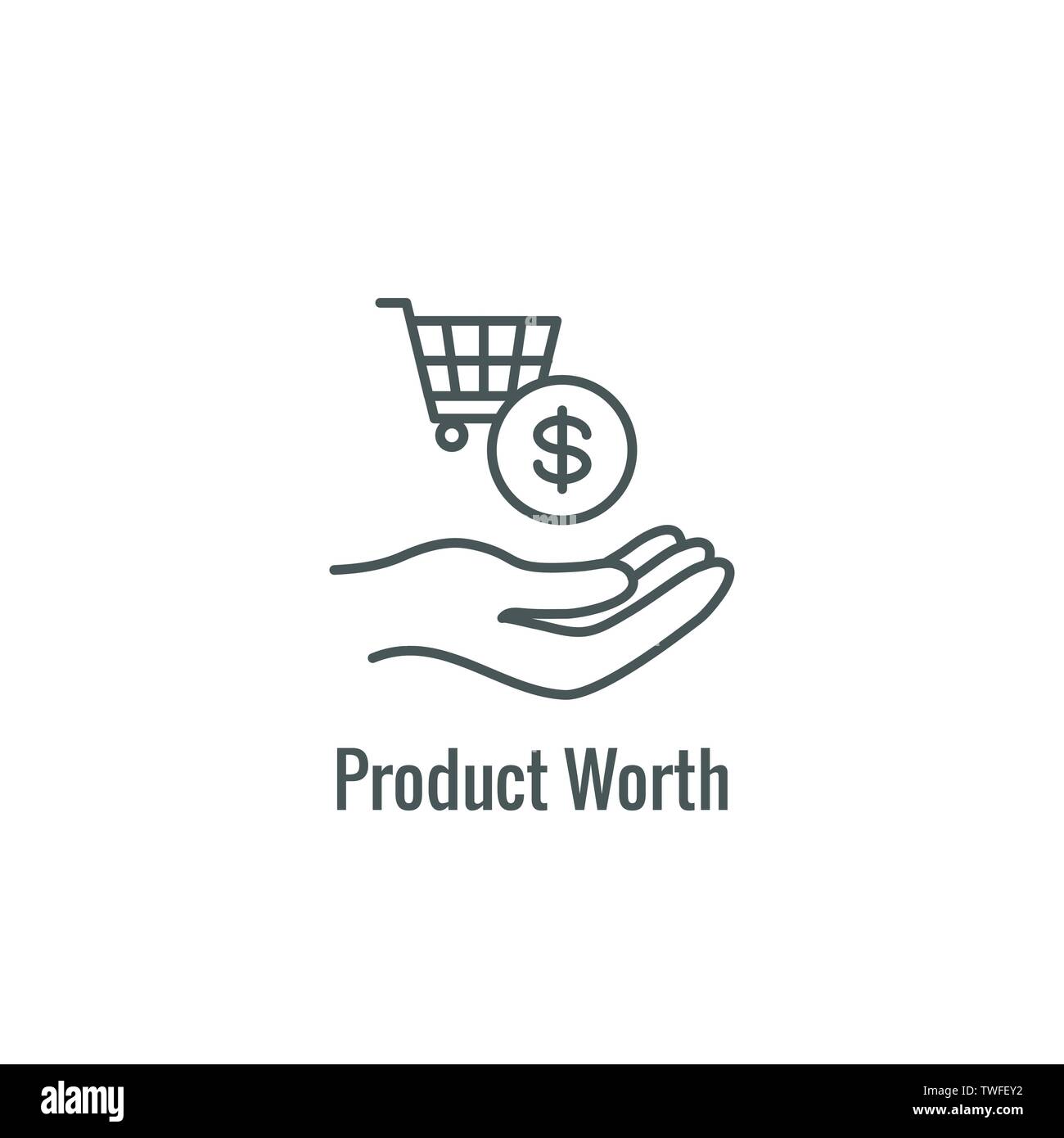 Competitive Pricing Icon Showing an aspect - Pricing, Growth ...