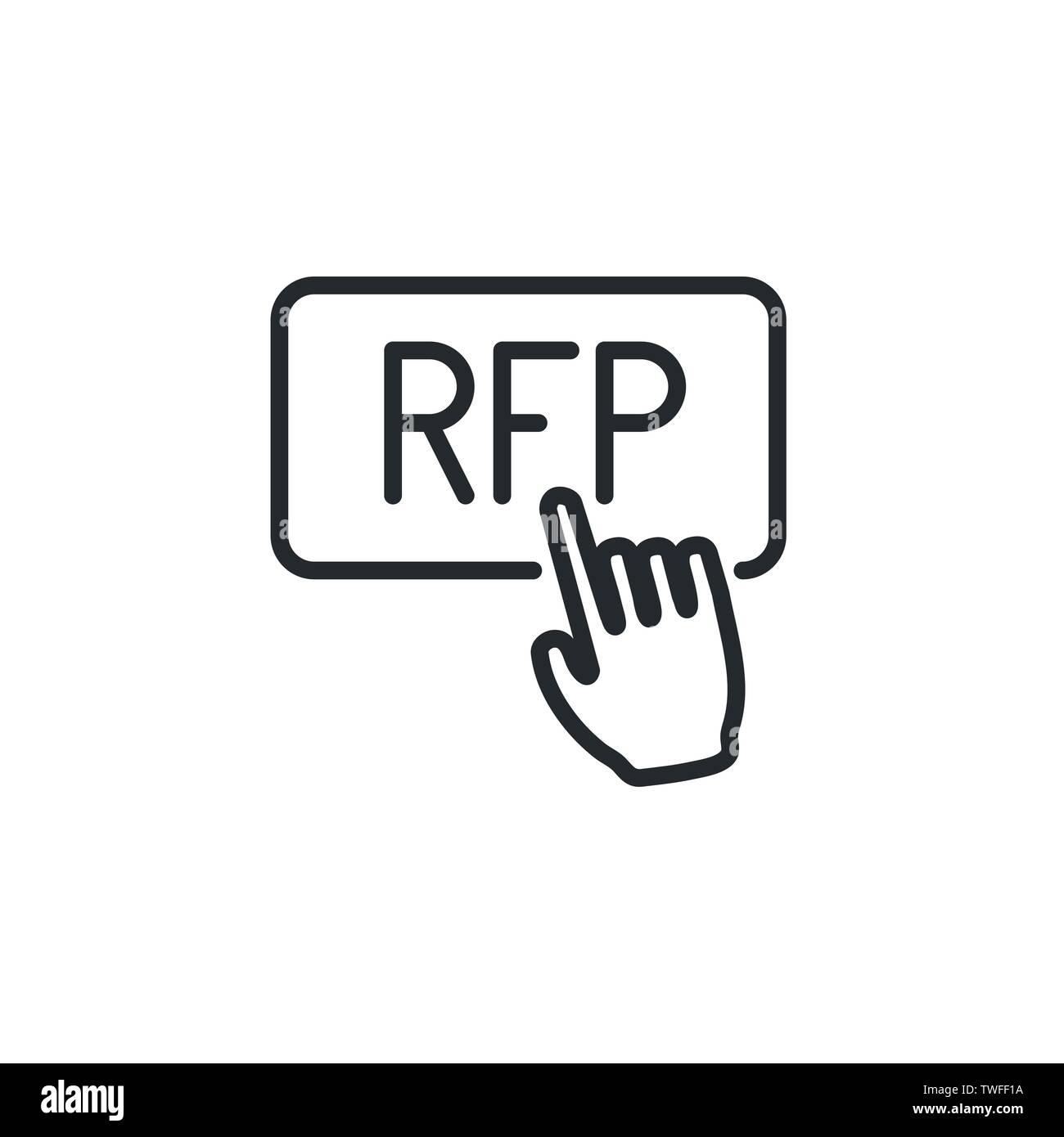 RFP Icon - request for proposal concept - idea Stock Vector Image & Art ...