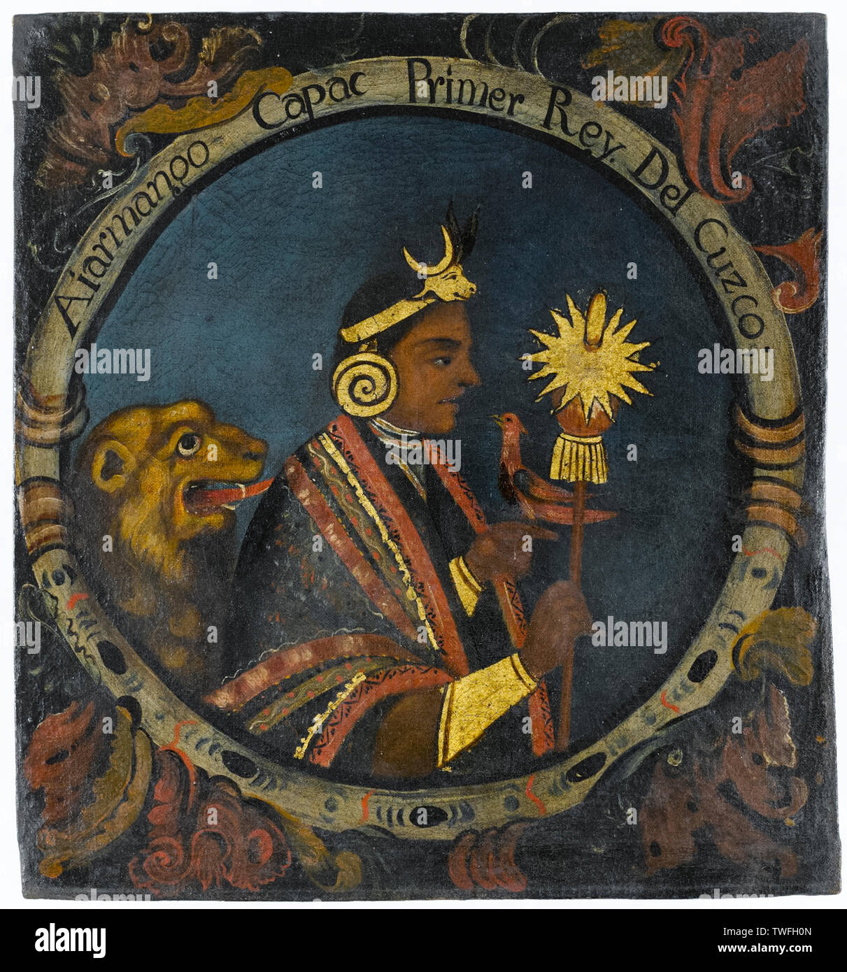 Manco Capac, the First Inca King (Aiarmanqo Capac Primer Rey. Del Cuzco ...